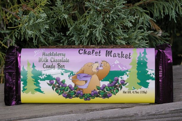 Wild Huckleberry Milk Chocolate Candy Bar — ChaletMarket